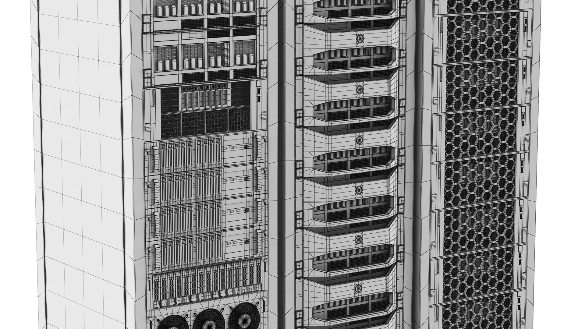3D Detailed Three Server Racks Model - TurboSquid 2275723