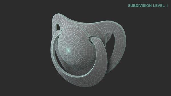 Pacifier model - TurboSquid 1829620