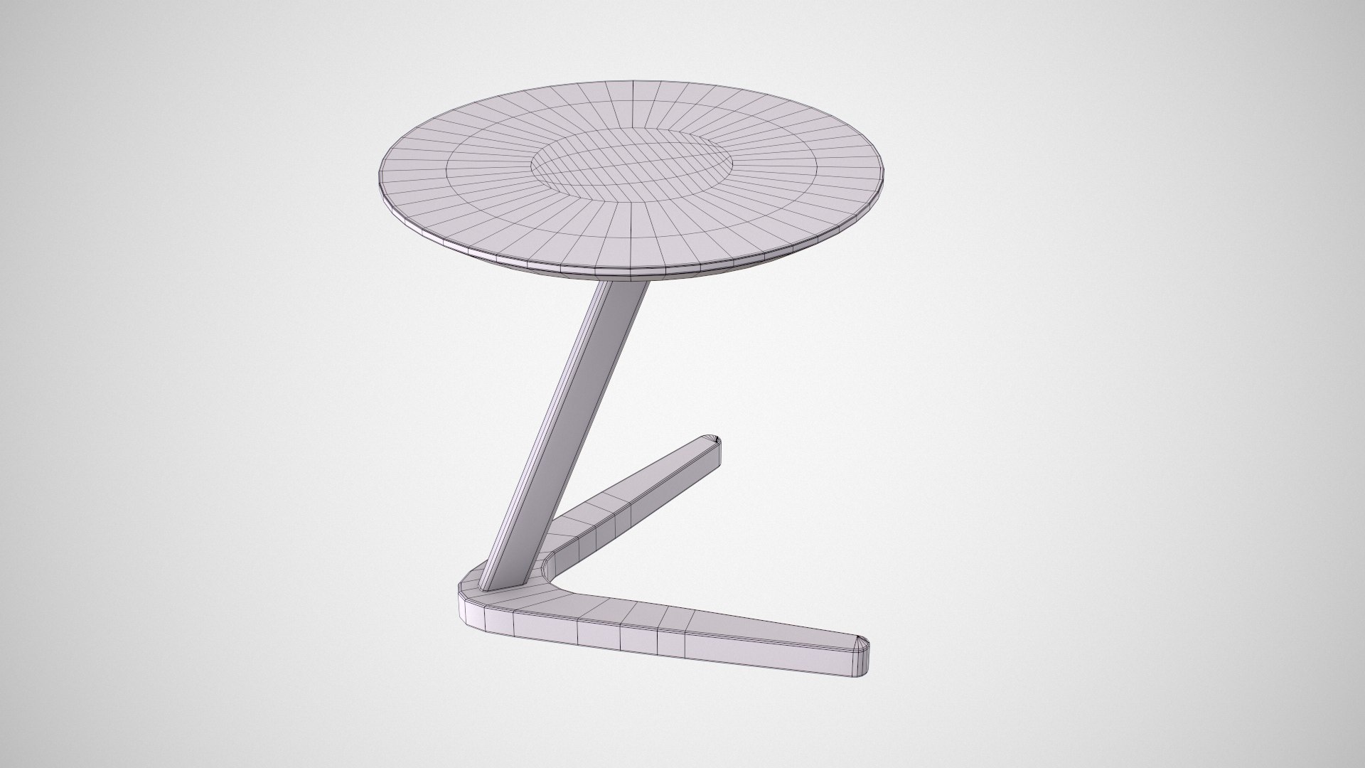 3D Model Healey End Table Walnut Finish - TurboSquid 1728188