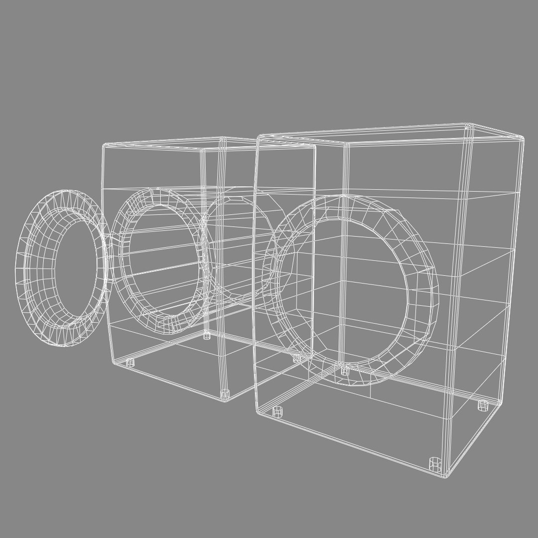 Washing Dryer Washer Machine 3ds