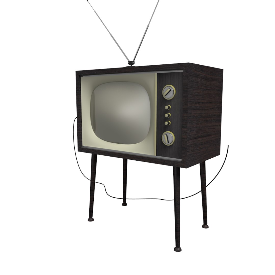 Retro Vintage Tv 3D Model - TurboSquid 1245745