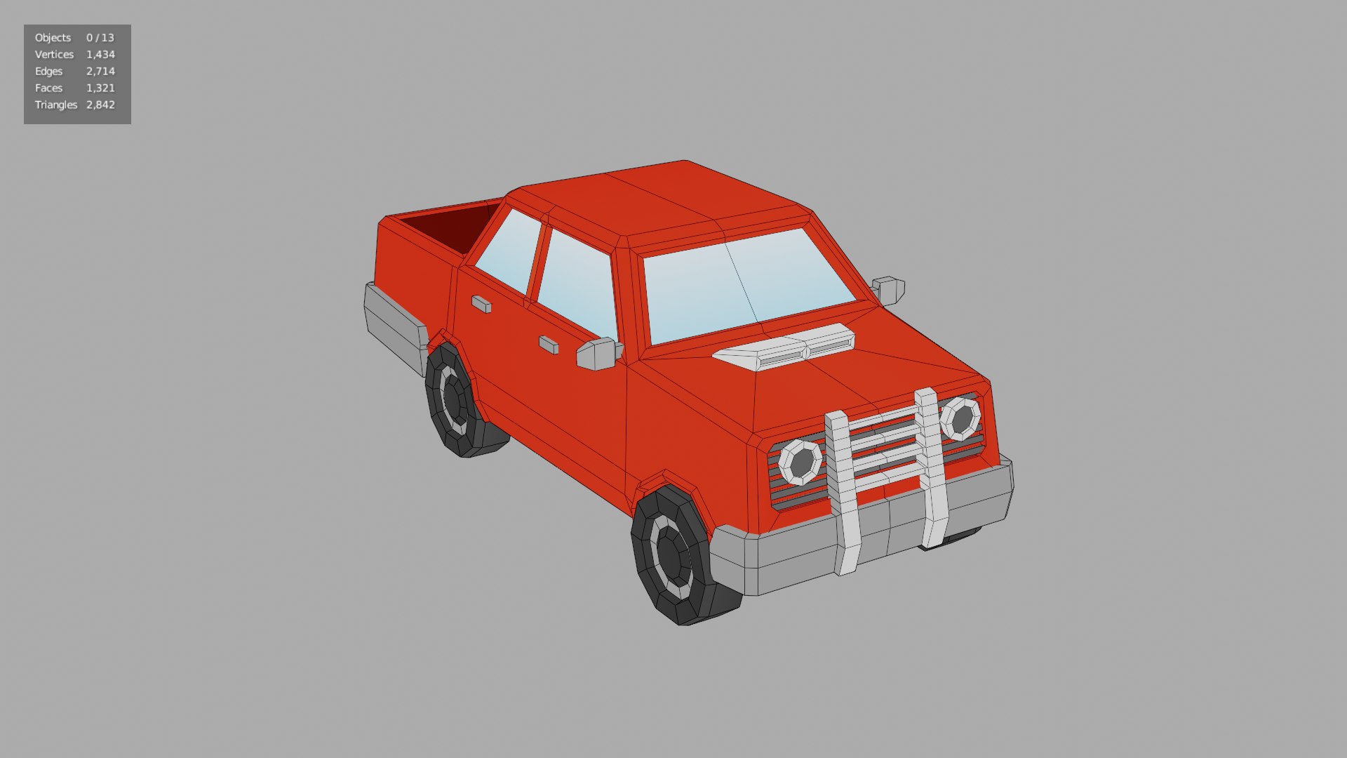 Low Poly Pick-up 3D Model - TurboSquid 1915793