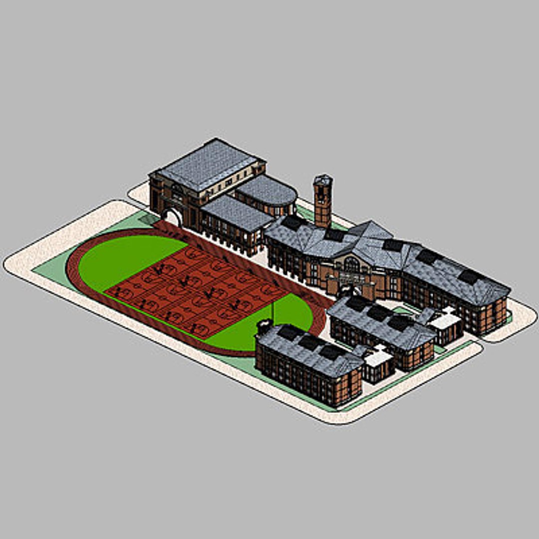 School 3d Model