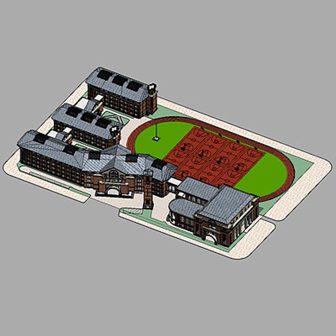 School 3d Model