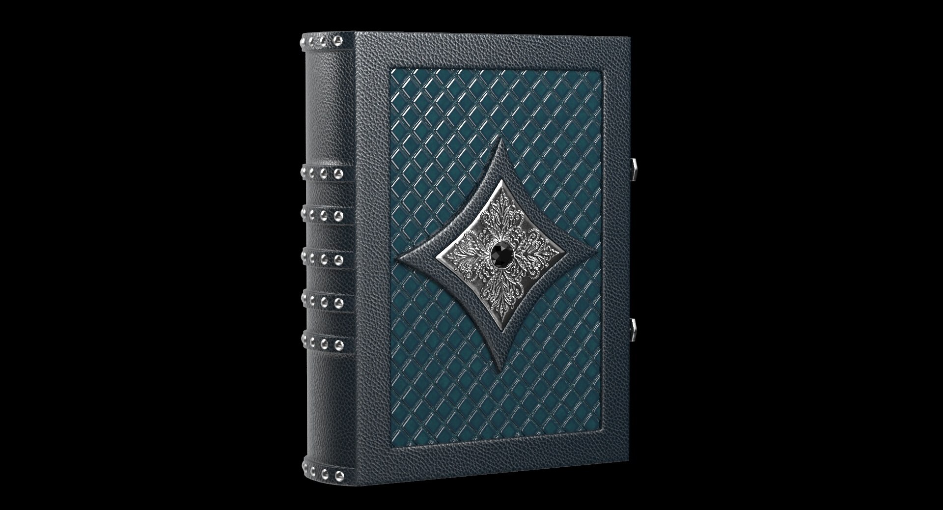 Book Blue Leather 3D Model - TurboSquid 1342124