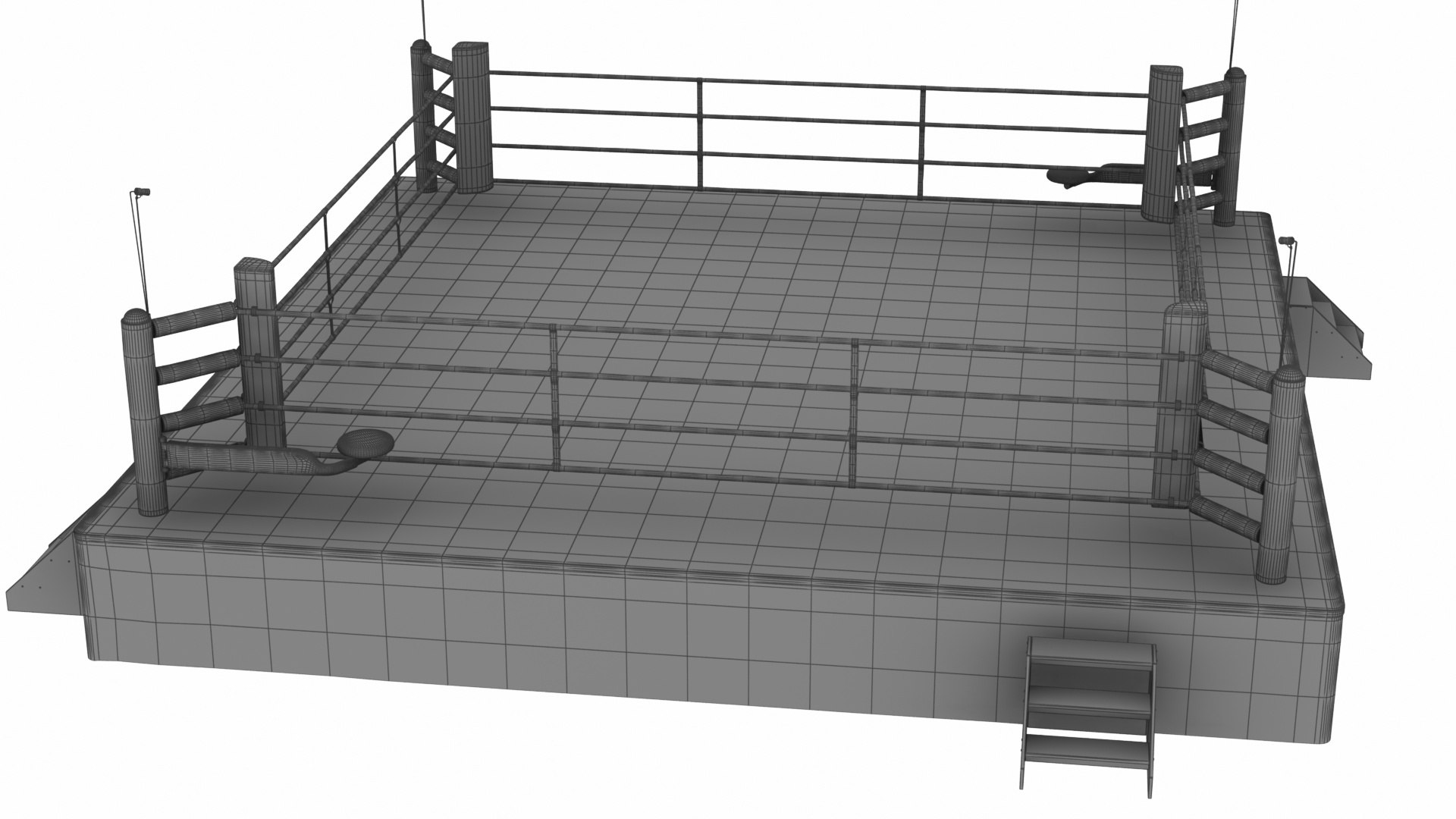 Boxing Ring 3D Model - TurboSquid 1959284