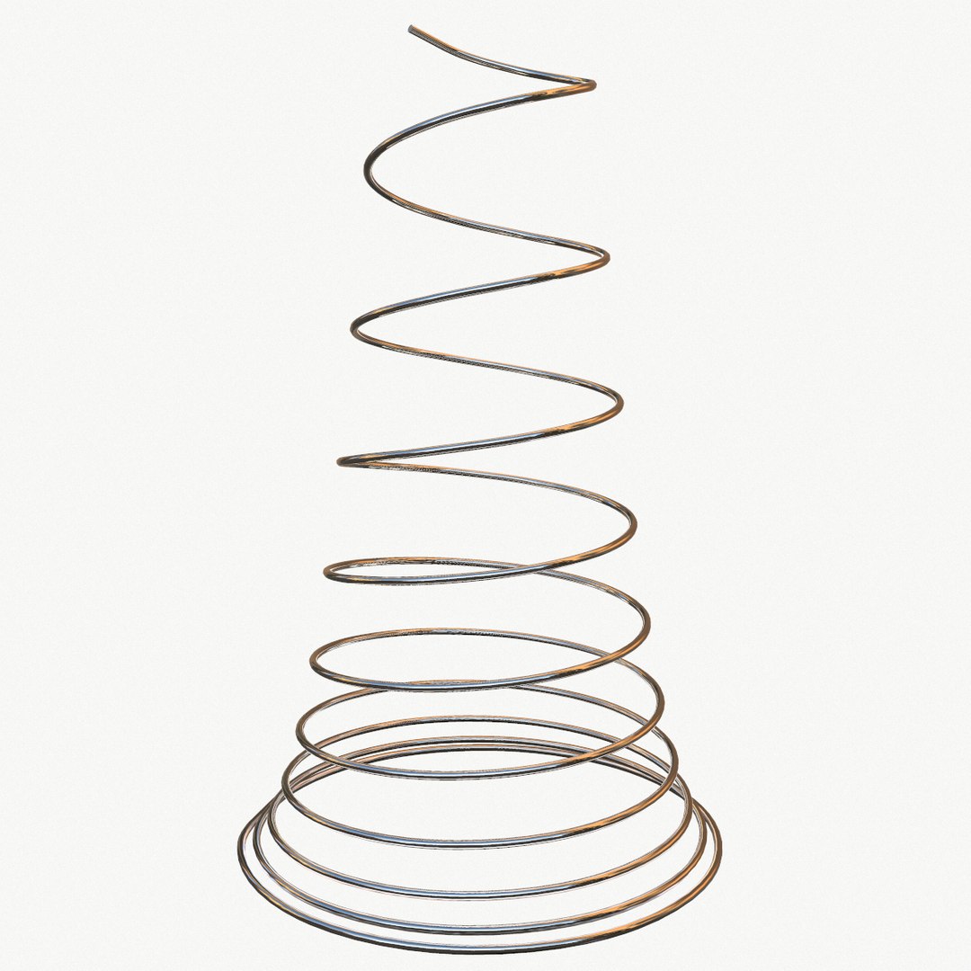 3D Metal Spiral Spring Model - TurboSquid 1410437