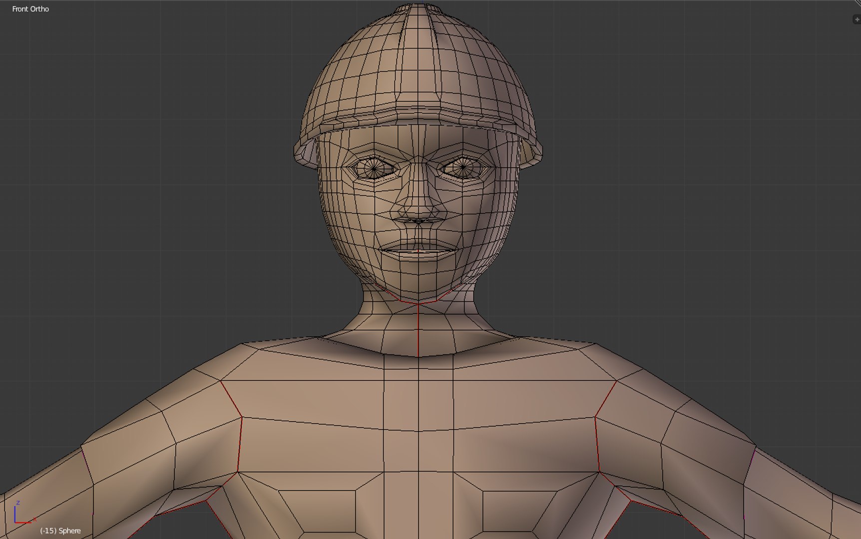 3d Model Worker Construction Work