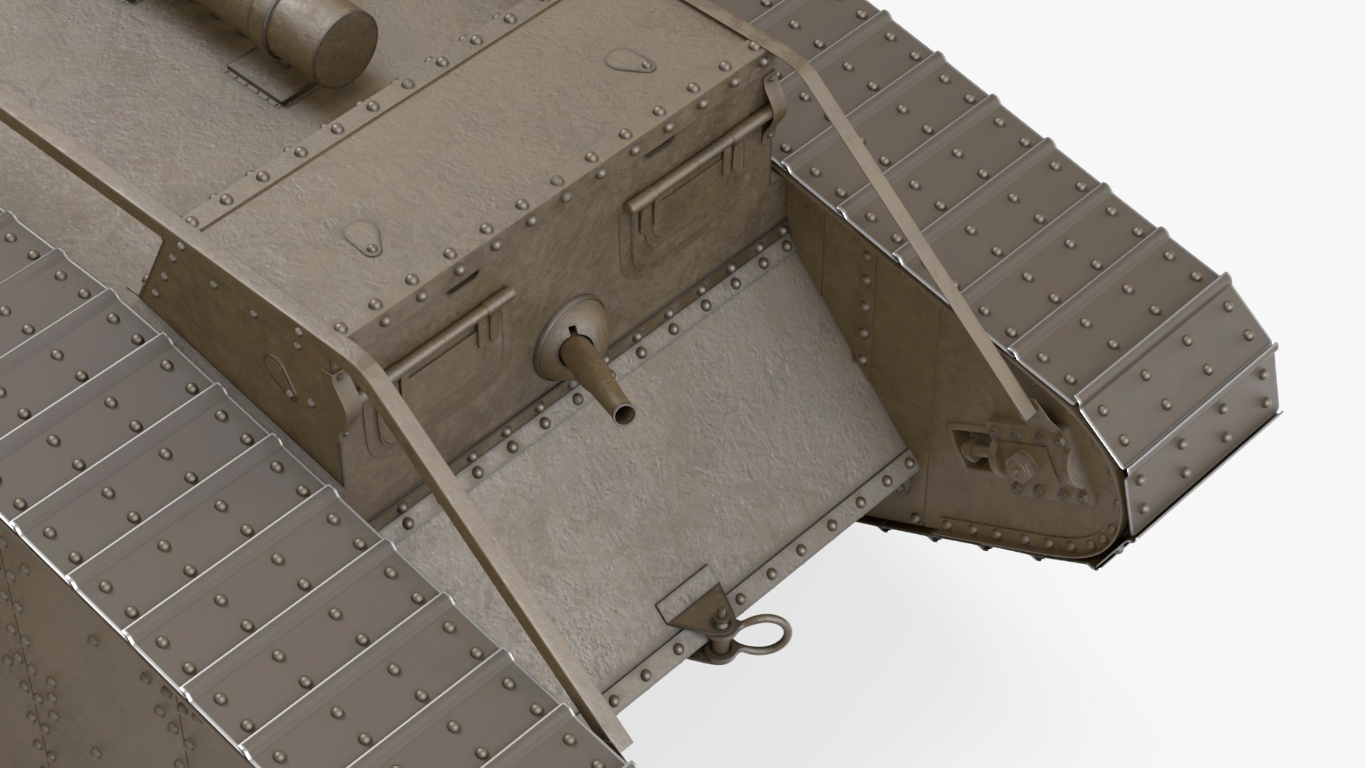 3D Model Tank MK 4 Male Rigged - TurboSquid 2241831