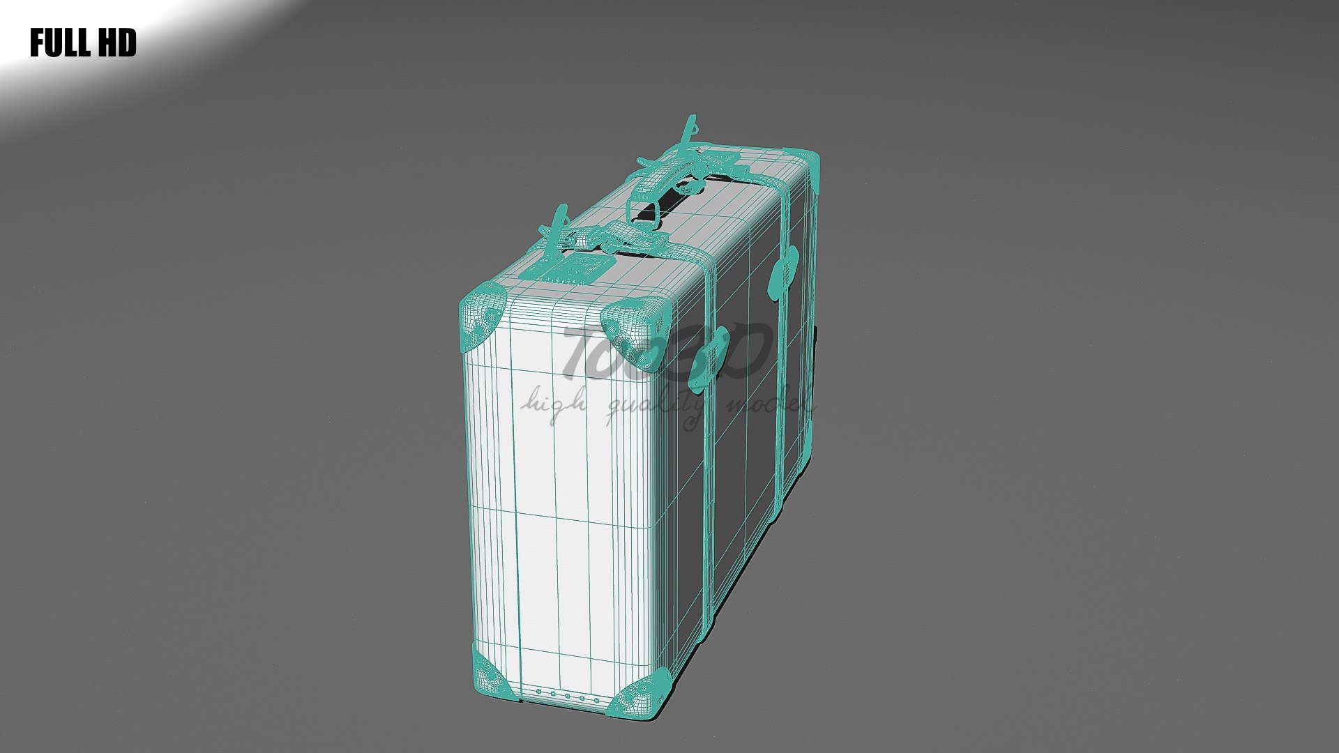 Leather Baggage Luggage 3d Model