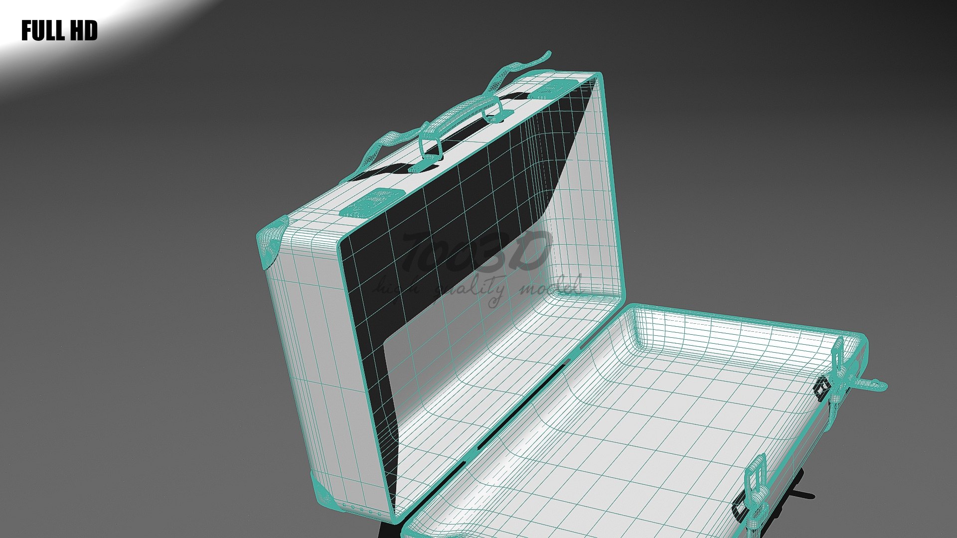 Leather Baggage Luggage 3d Model