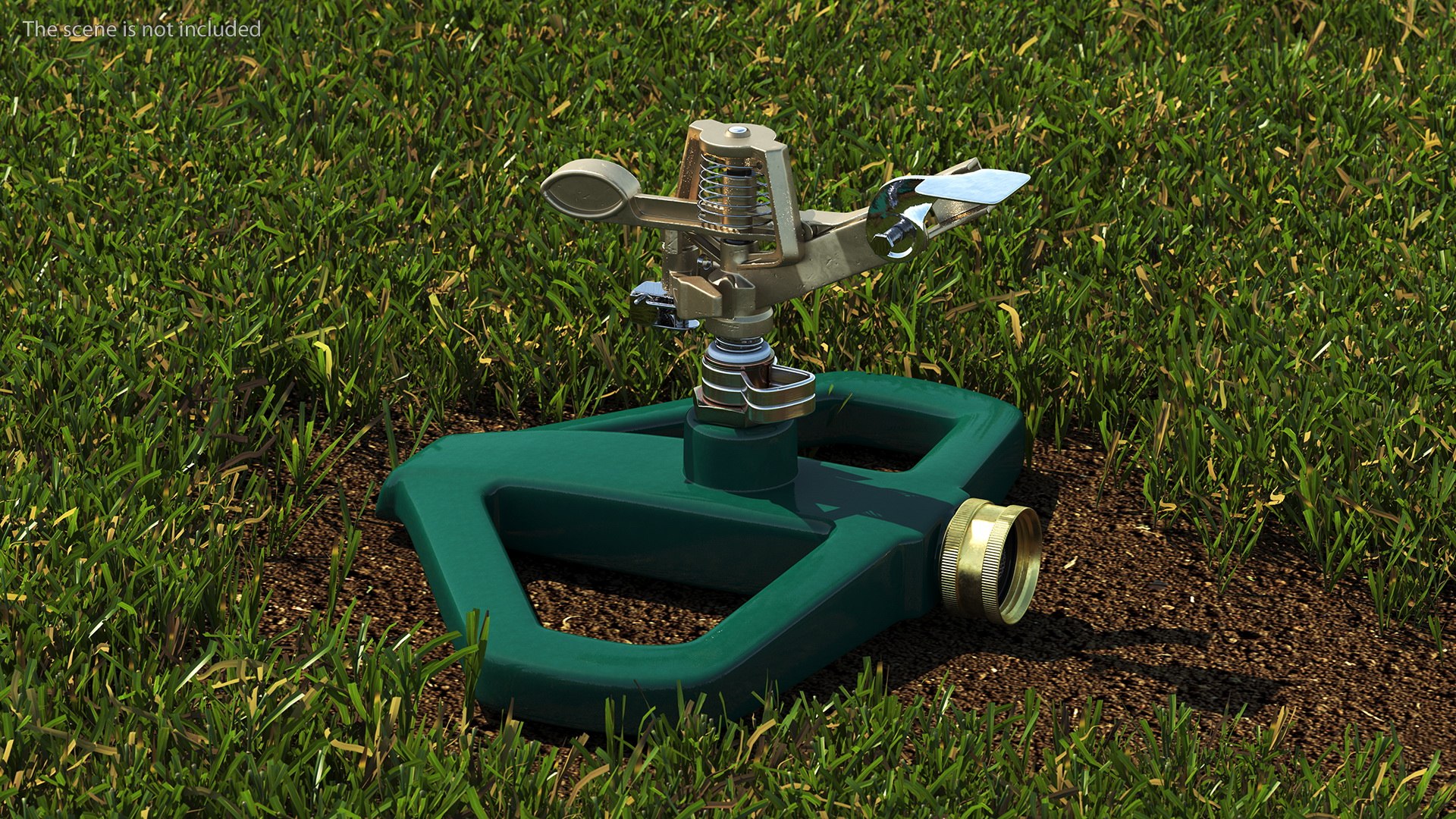 3D Impact Lawn Sprinkler with Metal Base - TurboSquid 1852203