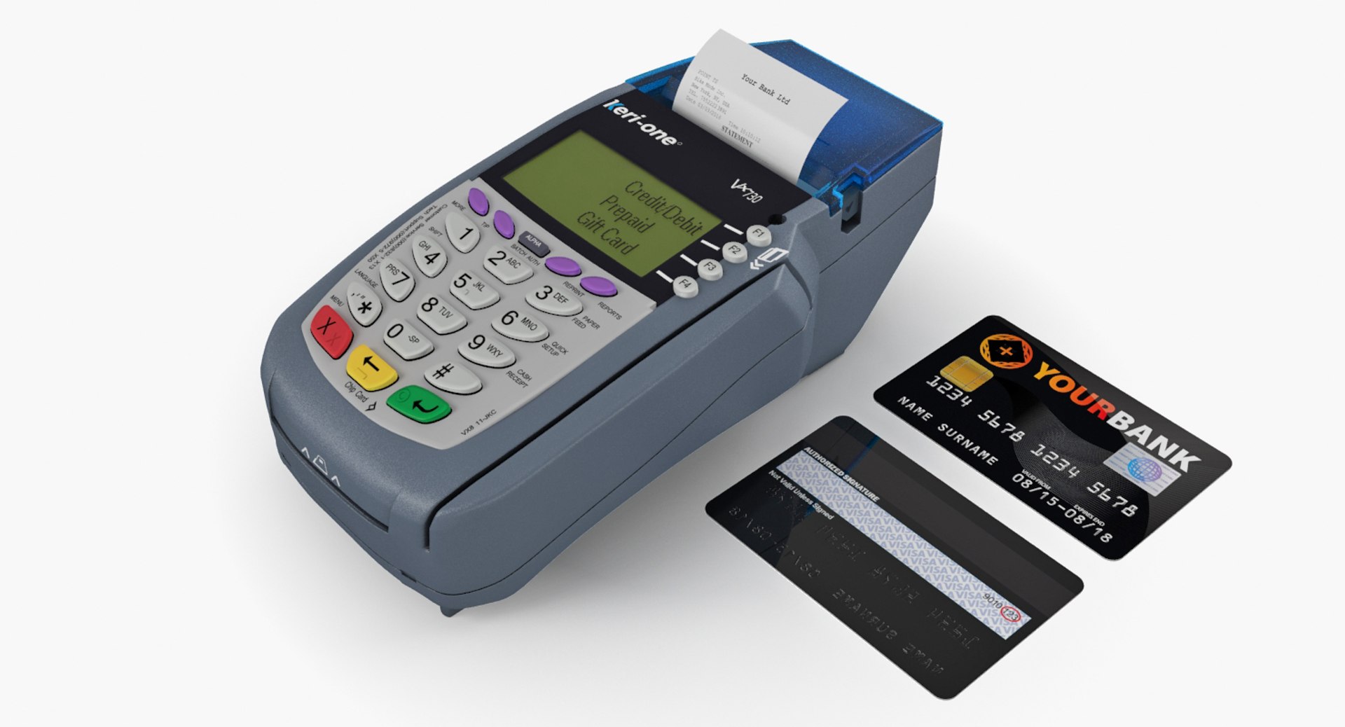 Card Terminal 3d Model