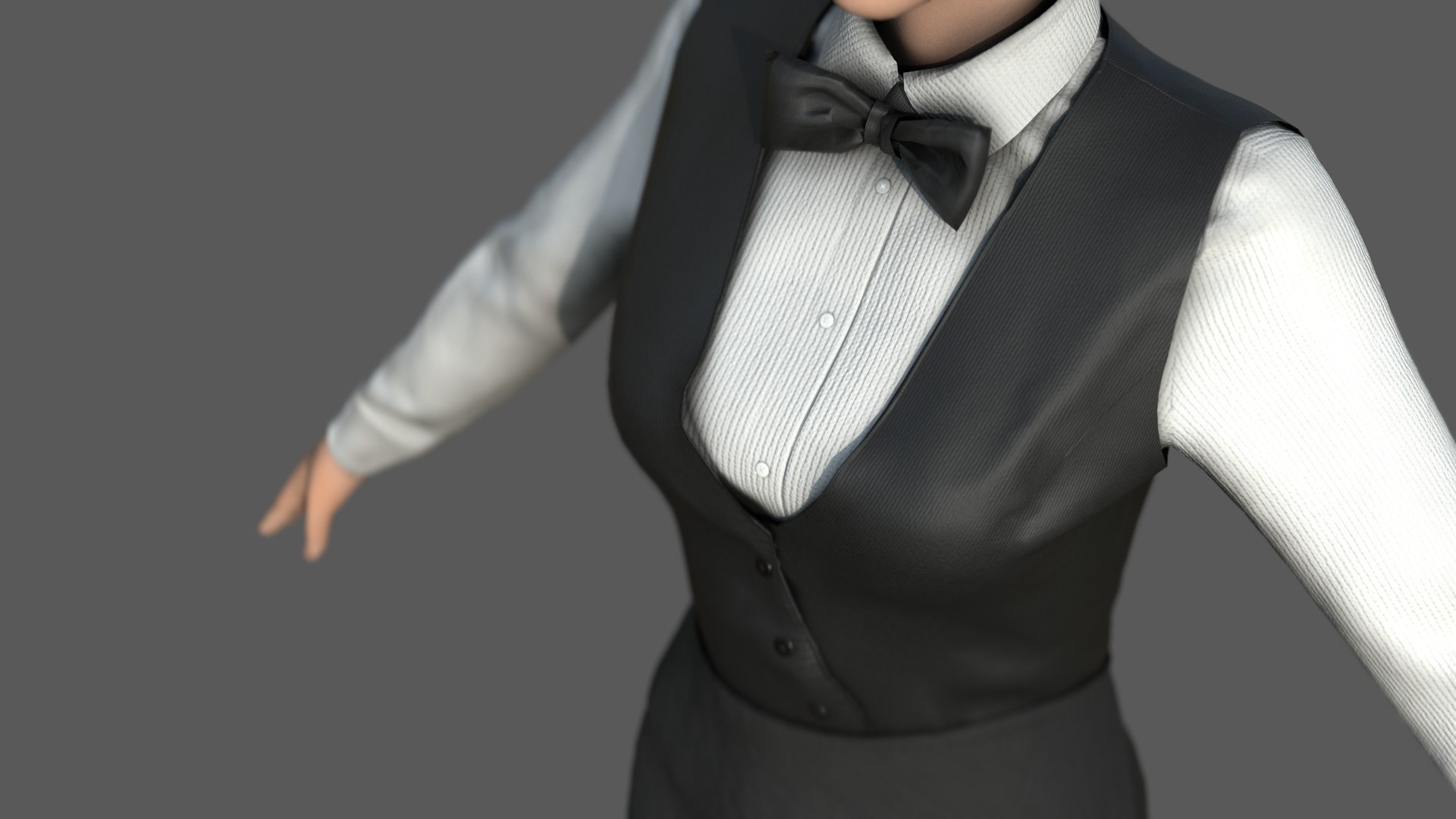 Waiter 3D Model - TurboSquid 2159401