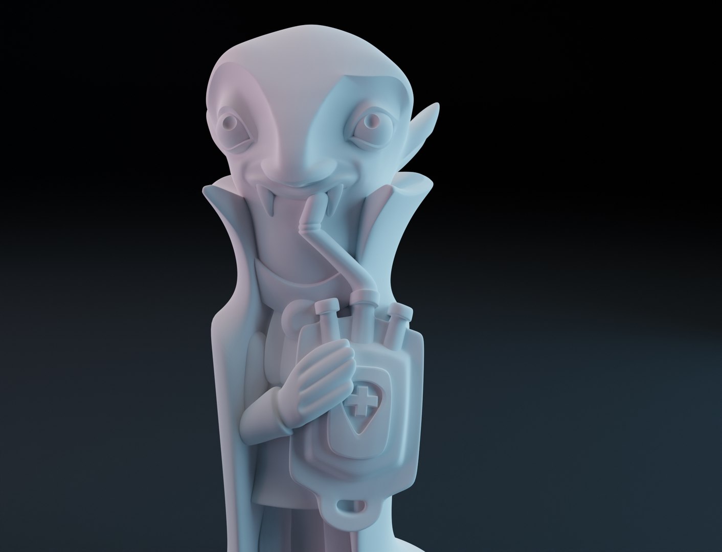 Funny Vampire Figurines 3D Model - TurboSquid 1979366