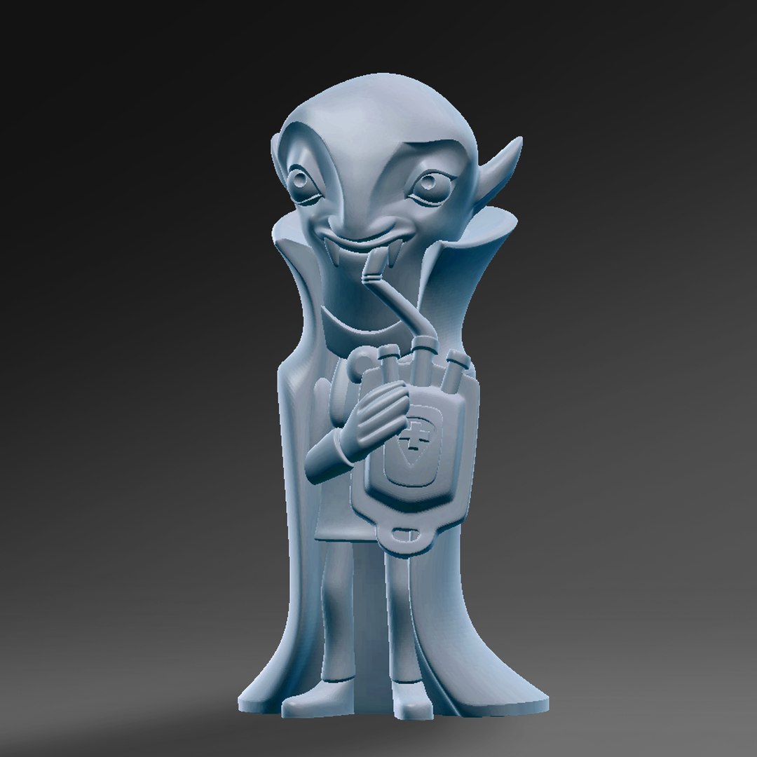 Funny Vampire Figurines 3D Model - TurboSquid 1979366