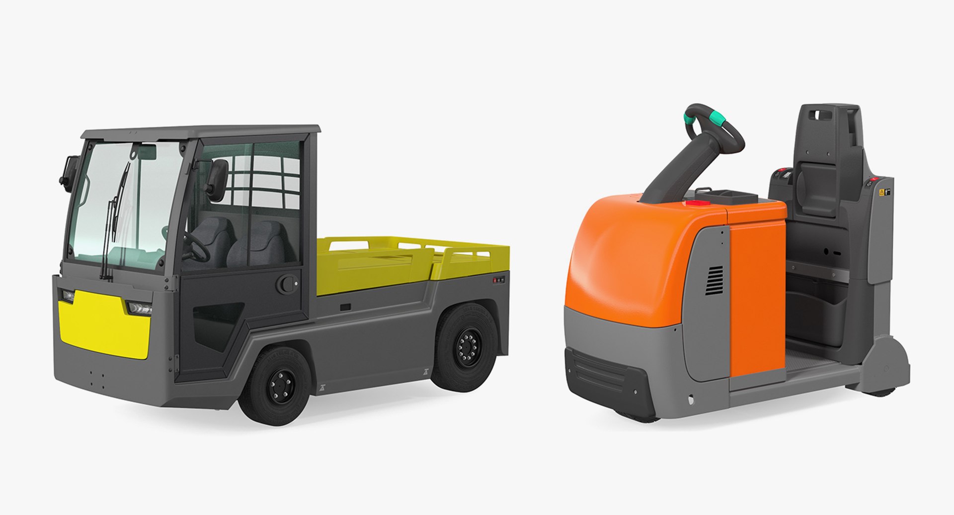 Industrial Tow Tractors Collection 3D Model - TurboSquid 1920298