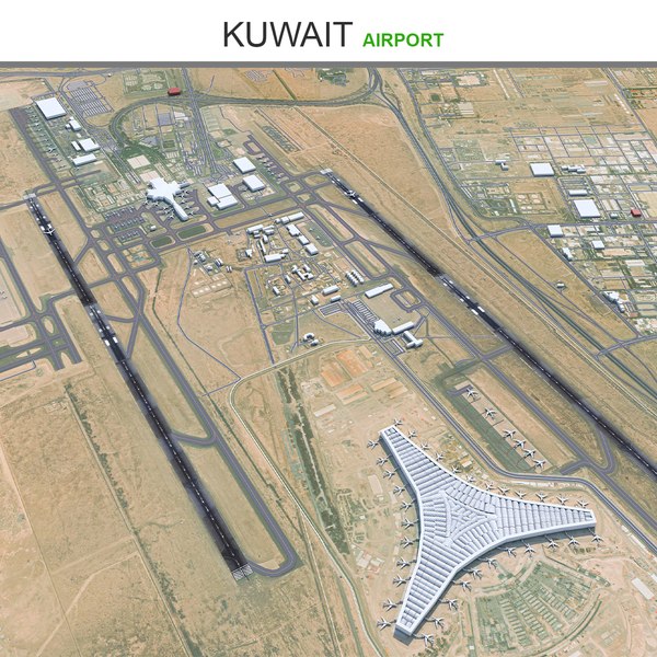 modelo 3d Kuwait Airport - TurboSquid 2005420