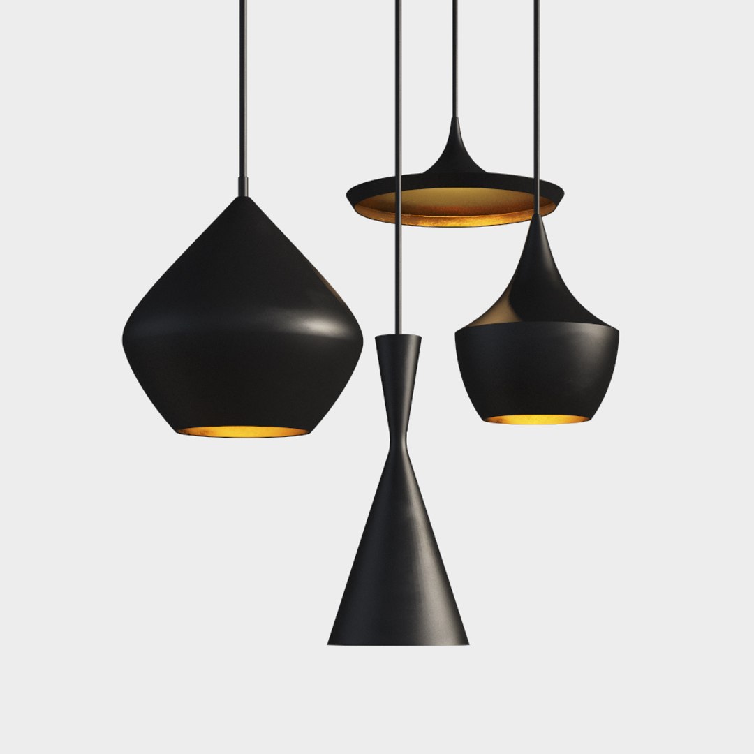 Beat Light Chandelier Set 3D Model - TurboSquid 1572271