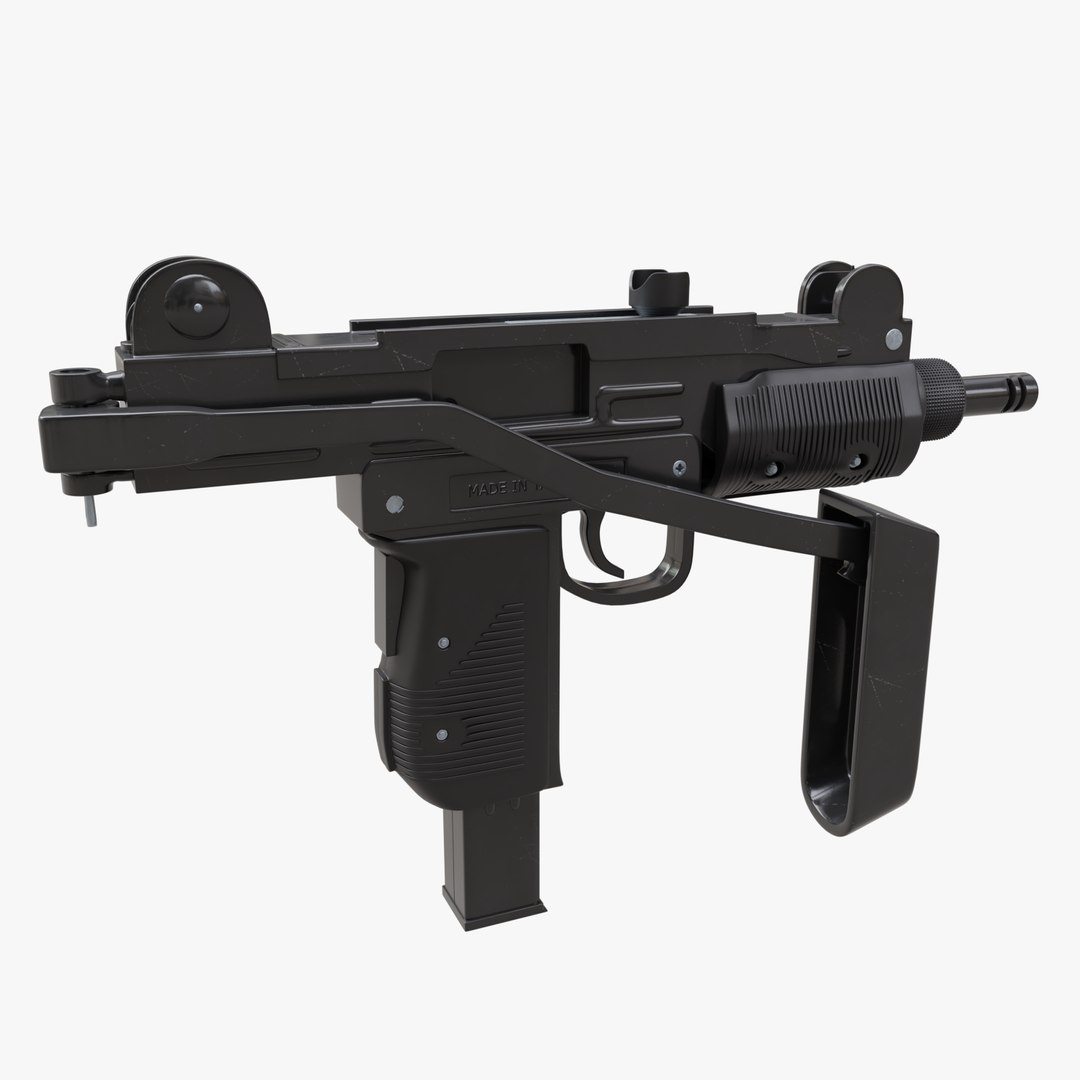 3D Submachine Gun Uzi Model - TurboSquid 1521681