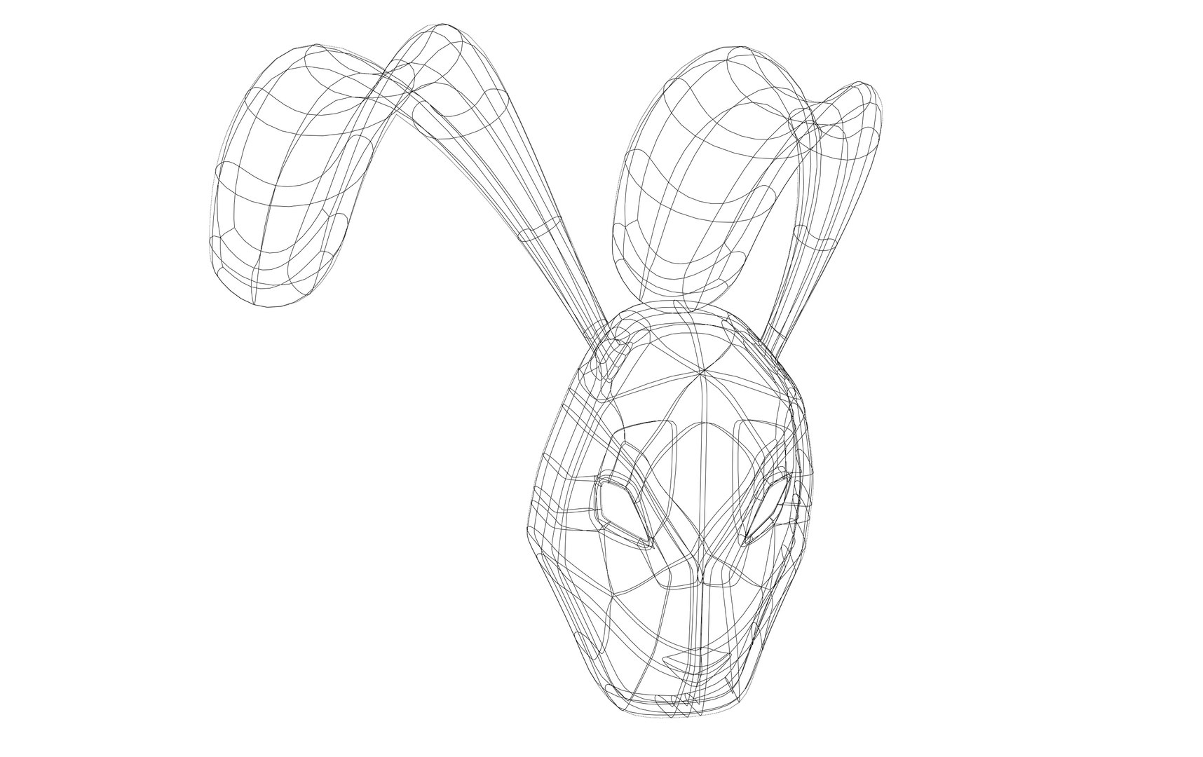 Rabbit Mask Model - TurboSquid 1572828