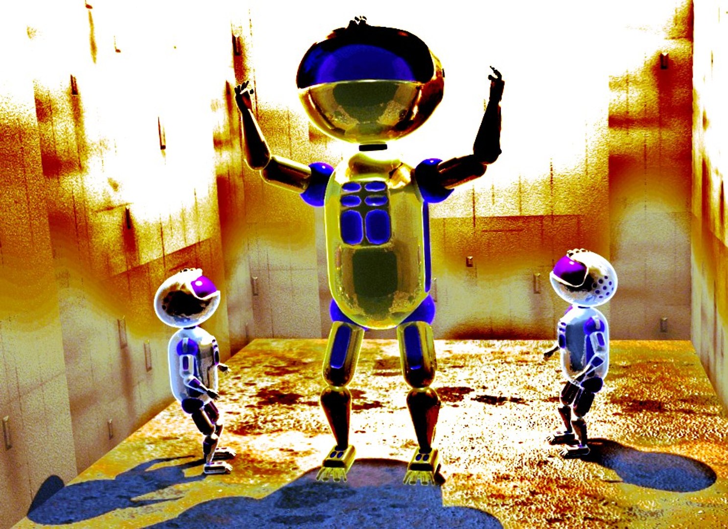 3d Model Robot Room Jetpack