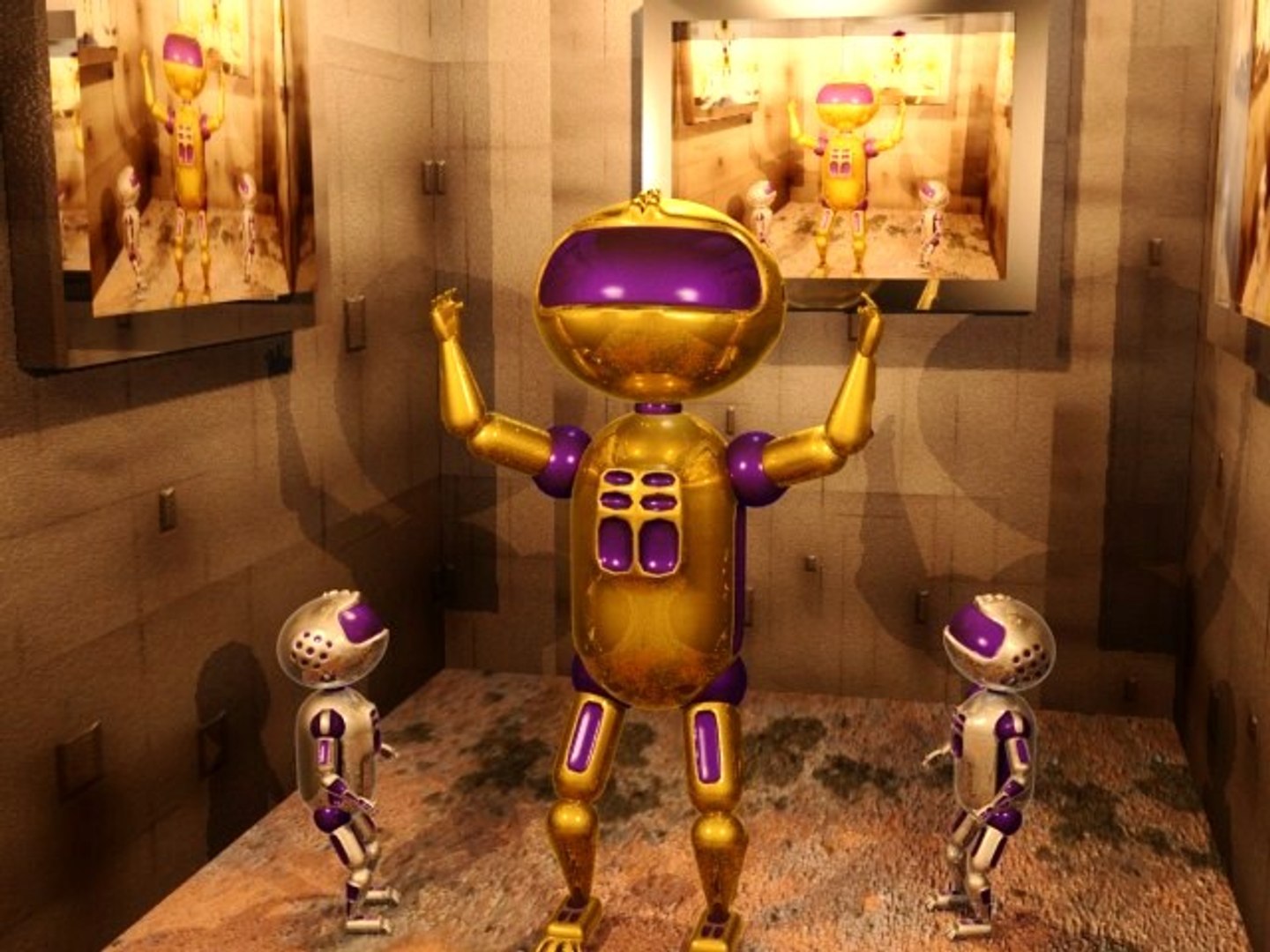 3d Model Robot Room Jetpack