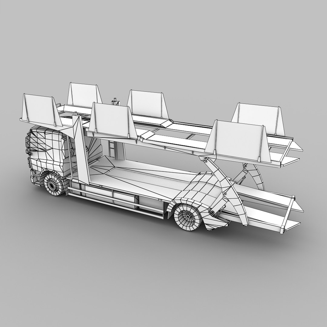 3d model car carrier truck