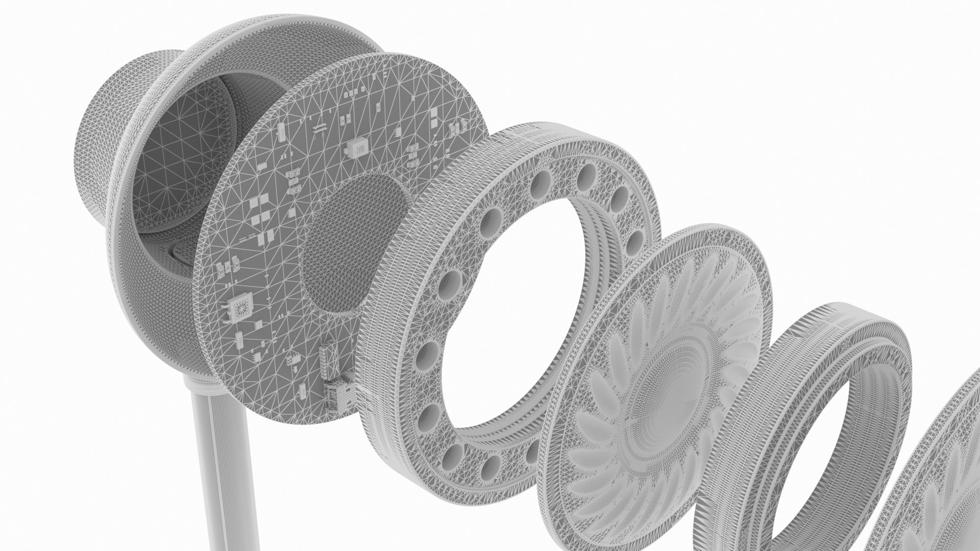 Headset Structure 1 3D Model - TurboSquid 2397825
