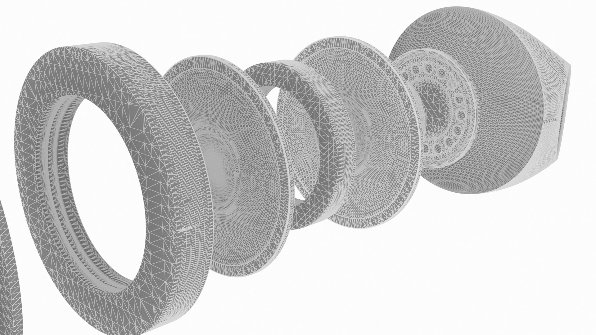 Headset Structure 1 3D Model - TurboSquid 2397825