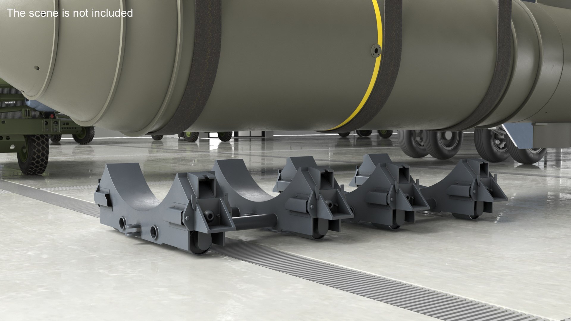 MK-17 Bomb In Shipping Trolley 3D Model - TurboSquid 2277702