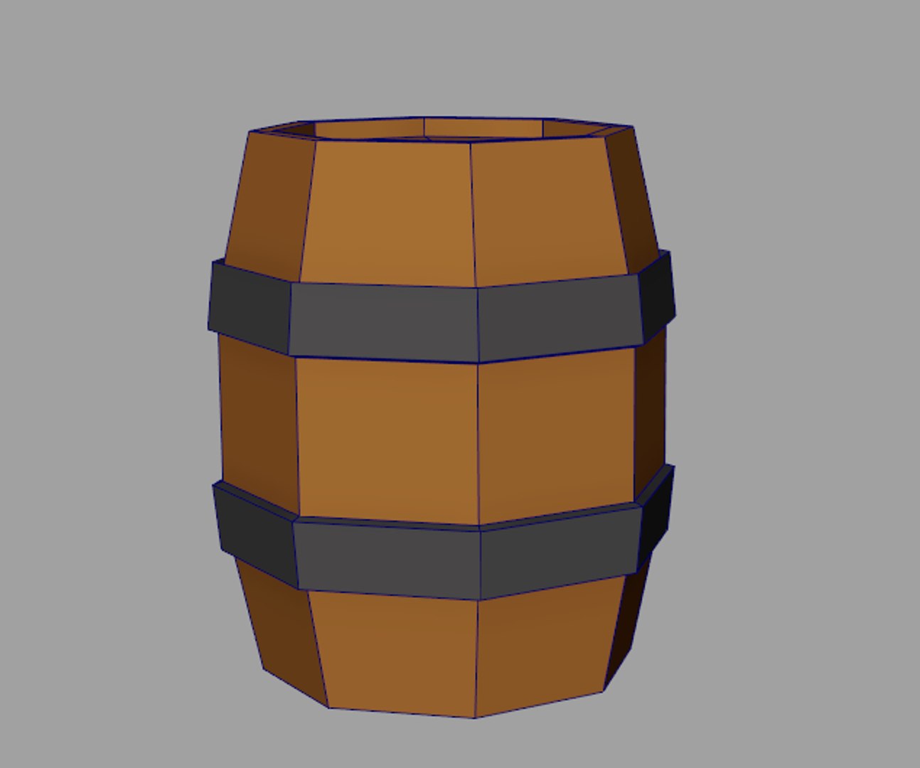 Low Poly Barrel Model - TurboSquid 1895933