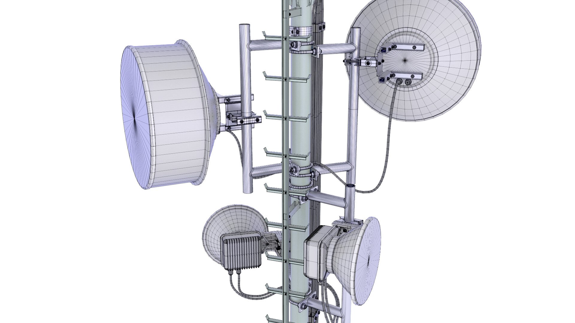 Large Cell Phone Tower 30 3D model - TurboSquid 1847927