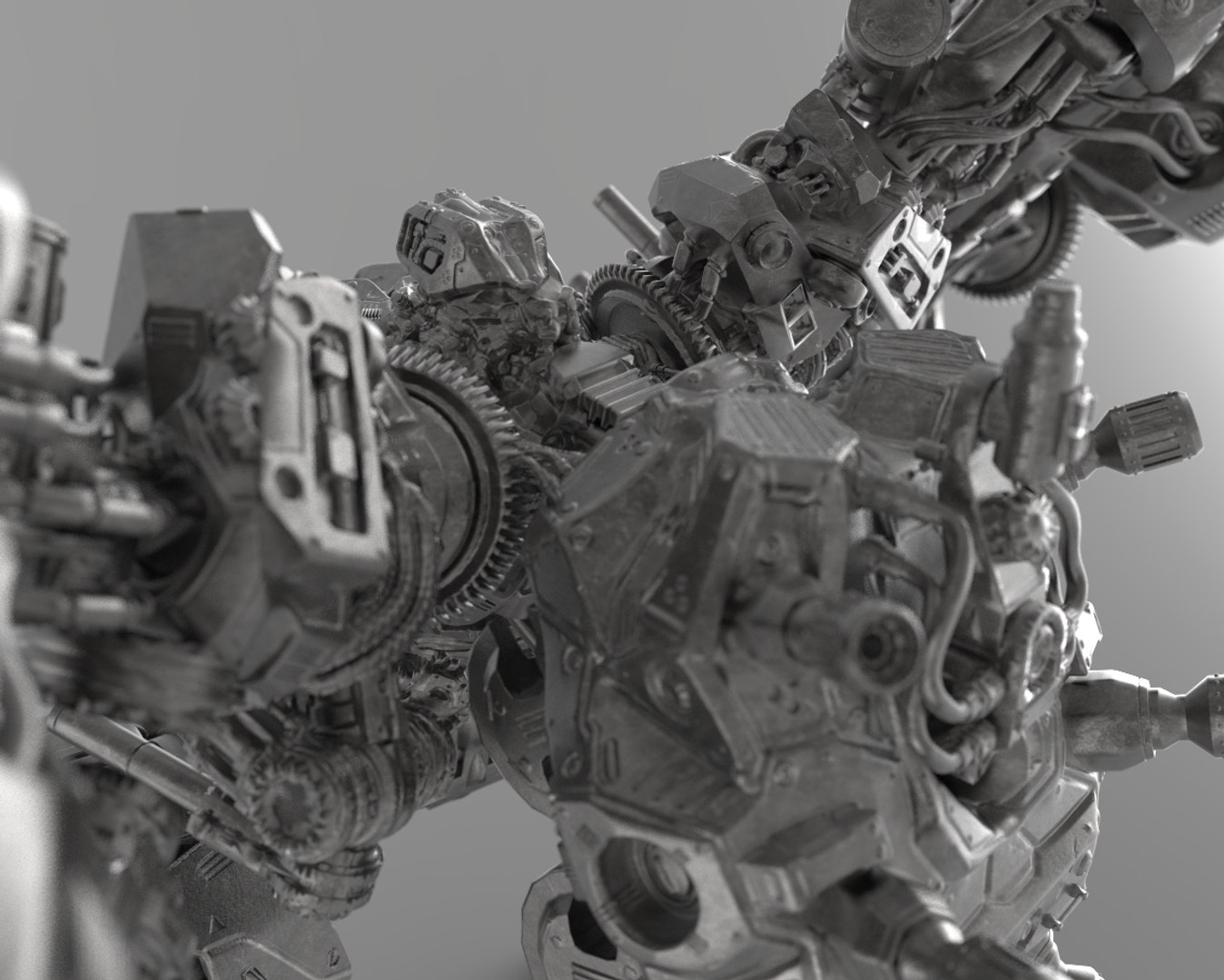 Zbrush Mech - Obj