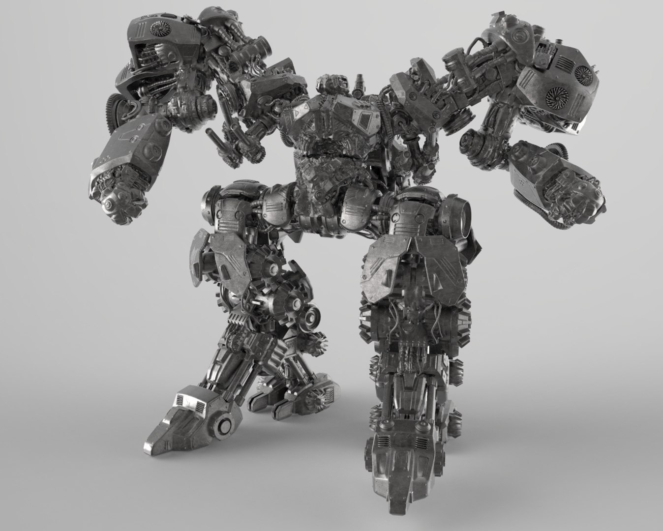 Zbrush Mech - Obj
