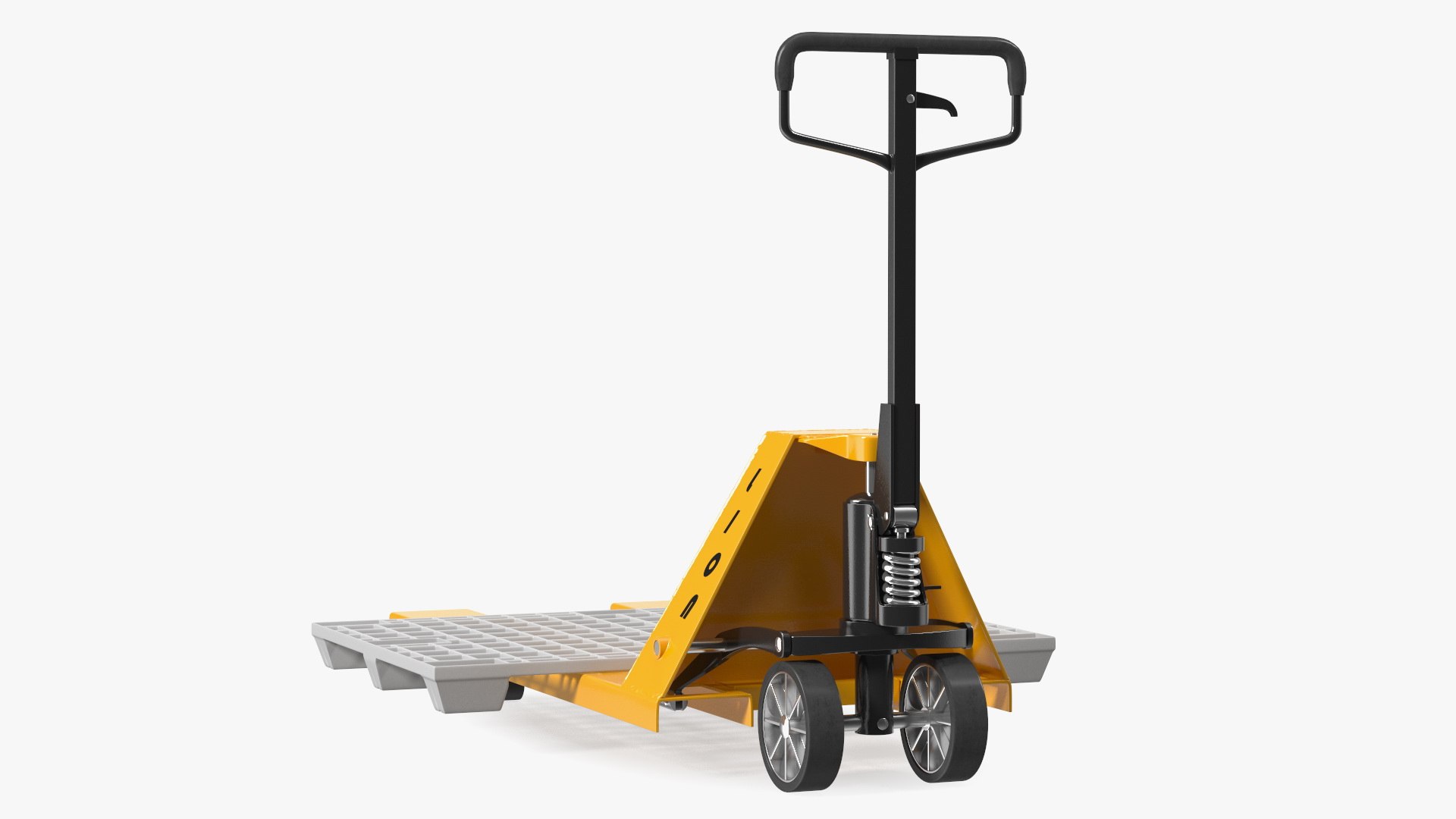 3D Manual Pallet Jacks With Plastic Pallet Model - TurboSquid 2145502