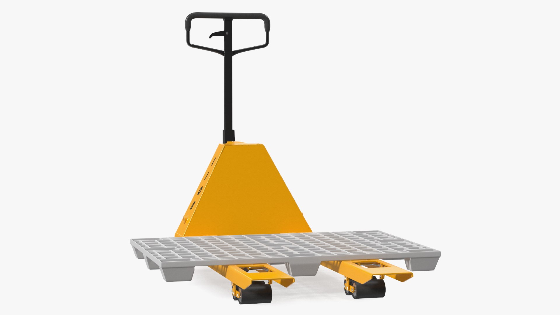 3D Manual Pallet Jacks With Plastic Pallet Model - TurboSquid 2145502