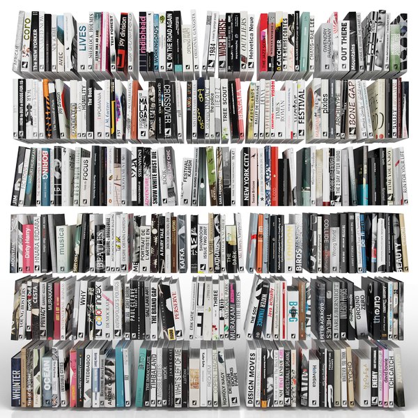 classic bookcase 3d model