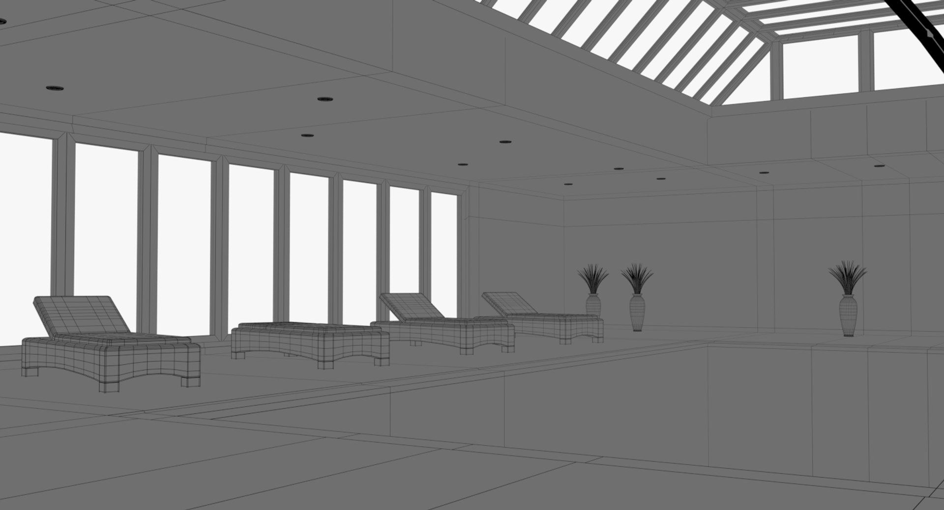 3D indoor pool - TurboSquid 1238658