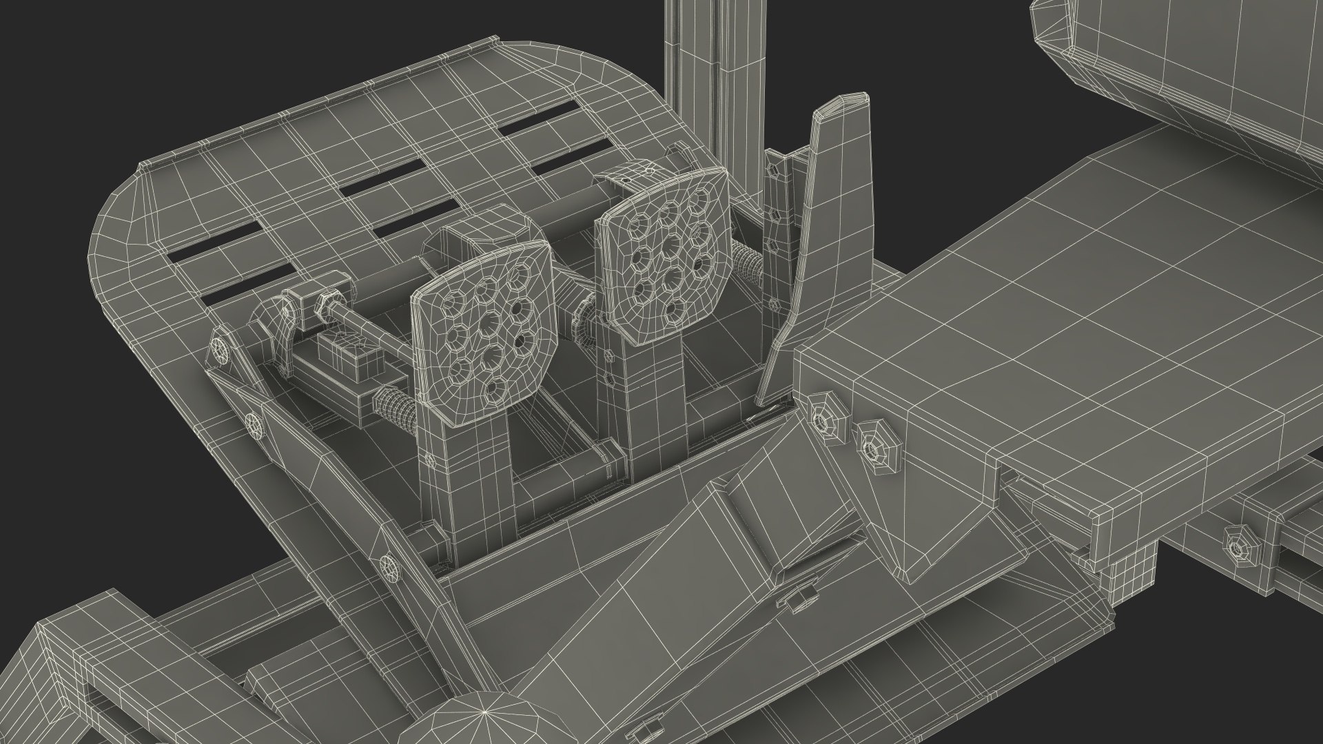 3D F-GT Racing Simulator Cockpit F1 With 3 Monitors - TurboSquid 2073119