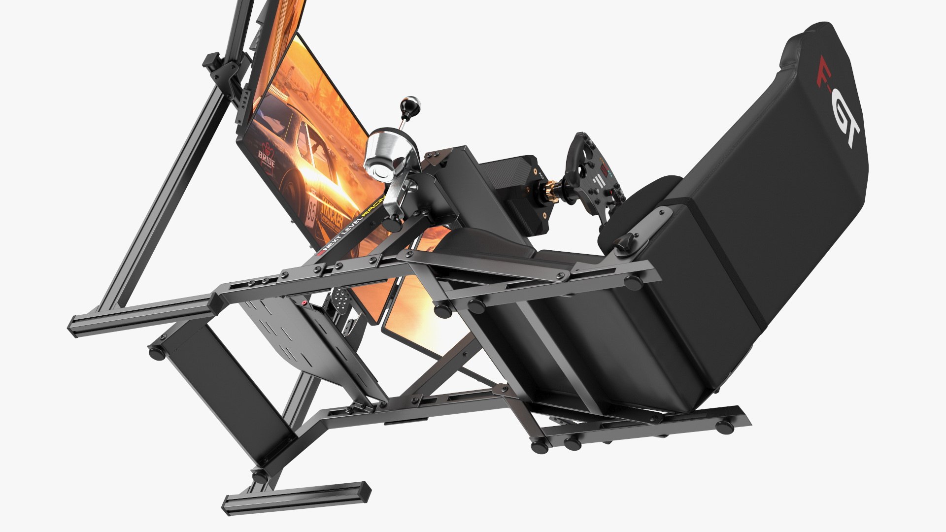 3D F-GT Racing Simulator Cockpit F1 with 3 Monitors - TurboSquid 2073119