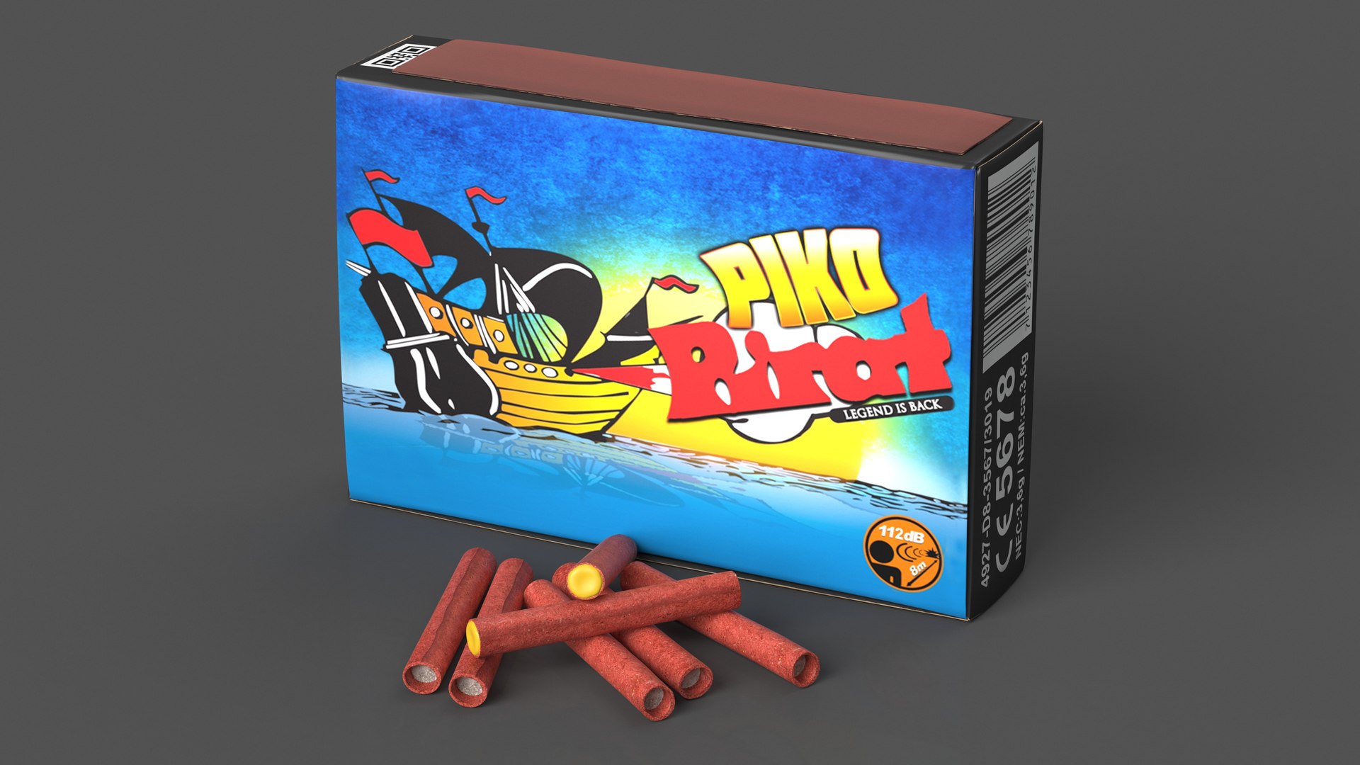 Piko Rocket Box Firecrackers 3D Model - TurboSquid 2202690