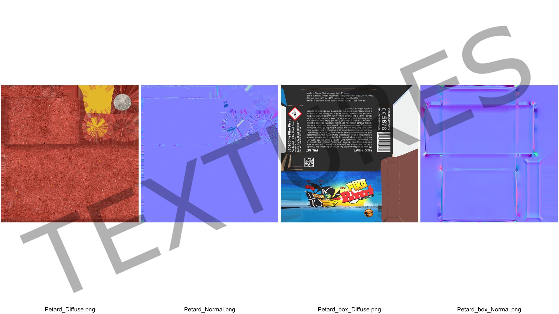 Piko Rocket Box Firecrackers 3D Model - TurboSquid 2202690