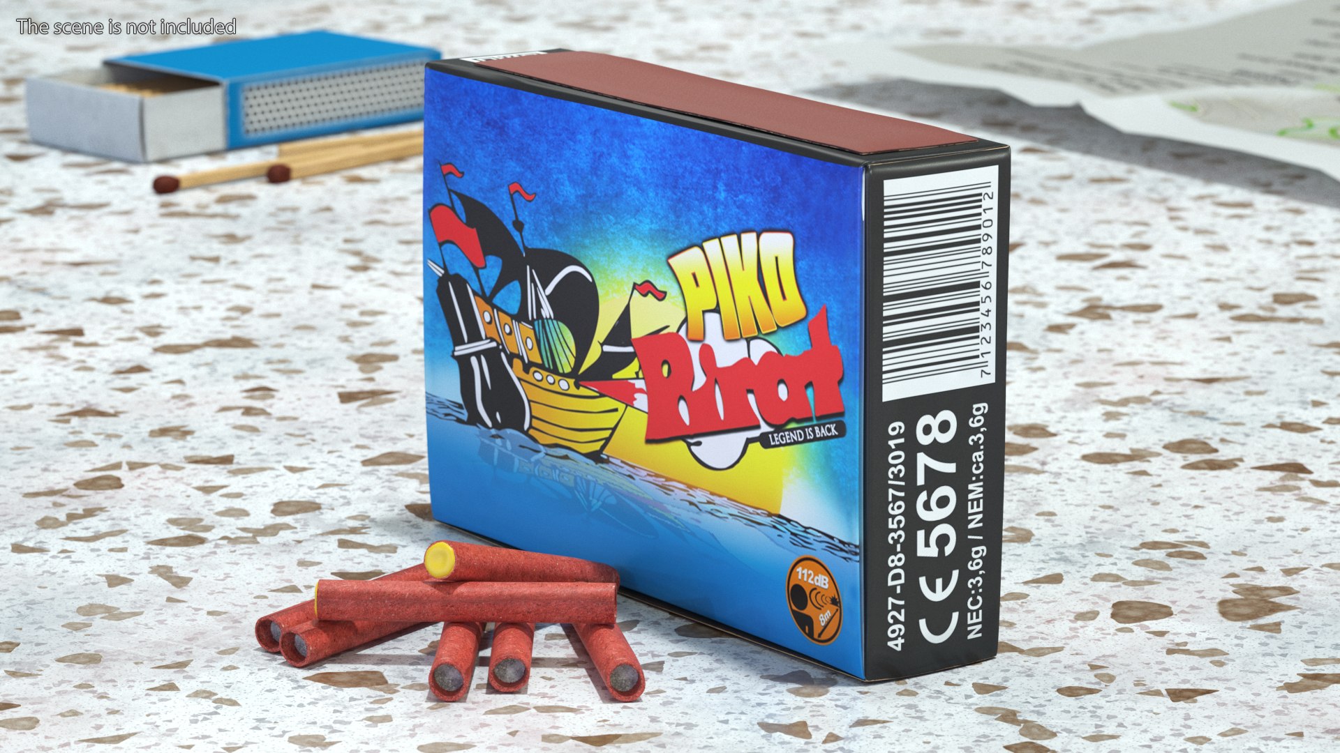 Piko Rocket Box Firecrackers 3D Model - TurboSquid 2202690