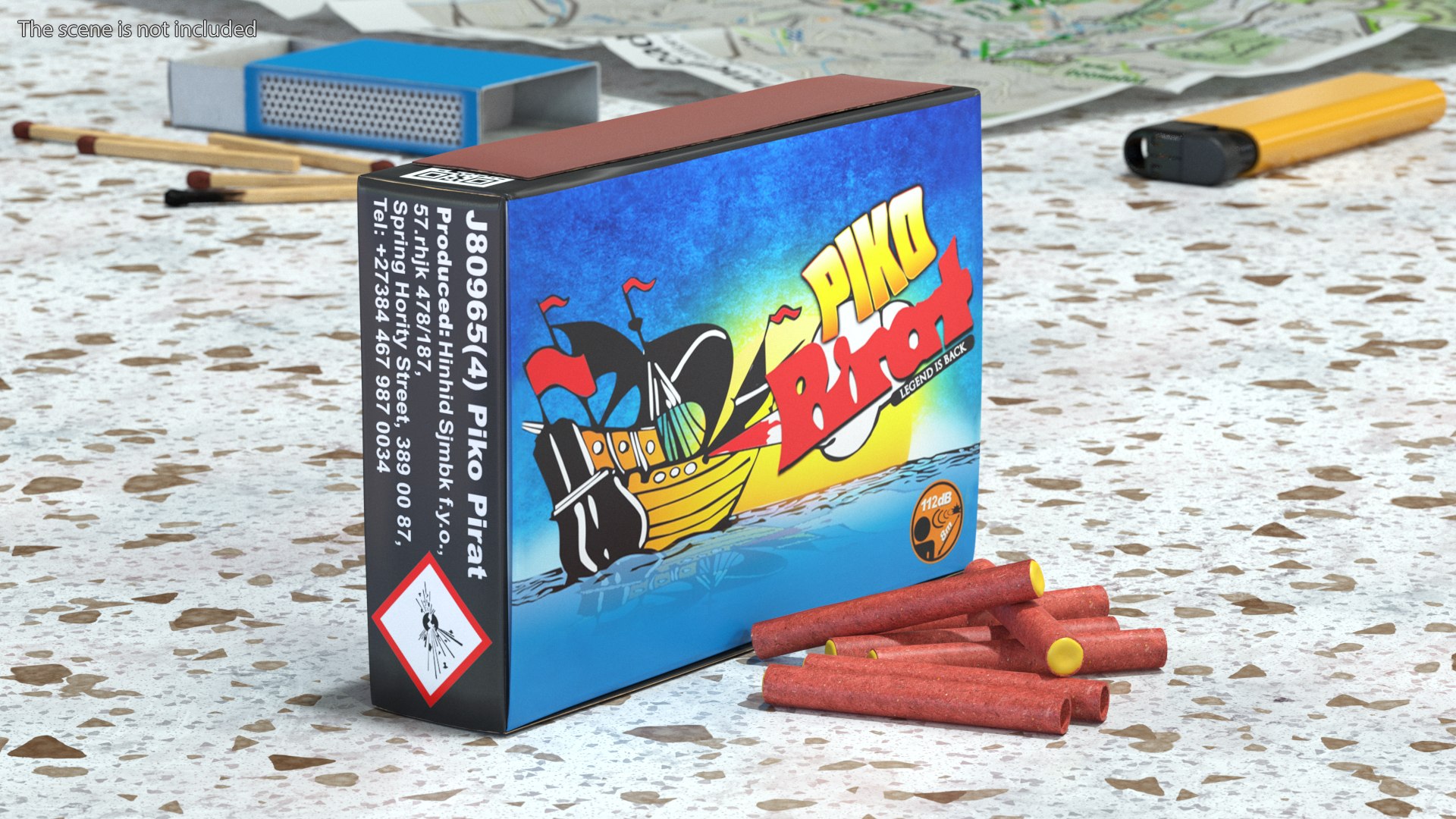 Piko Rocket Box Firecrackers 3D Model - TurboSquid 2202690