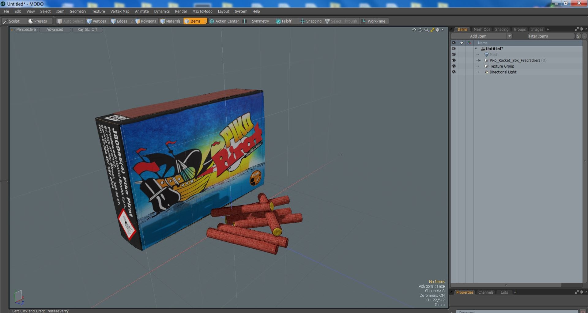 Piko Rocket Box Firecrackers 3D Model - TurboSquid 2202690