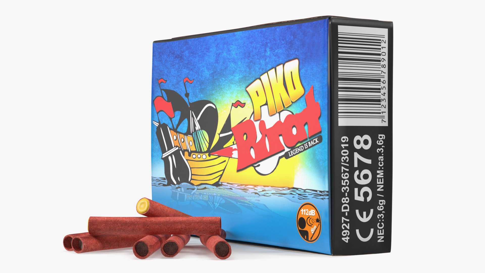 Piko Rocket Box Firecrackers 3D Model - TurboSquid 2202690