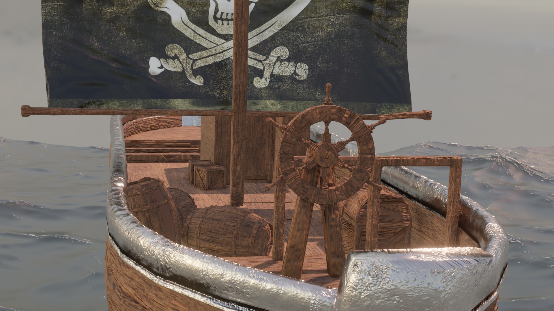 3D Gamereadylowpolyship Model - TurboSquid 1940912