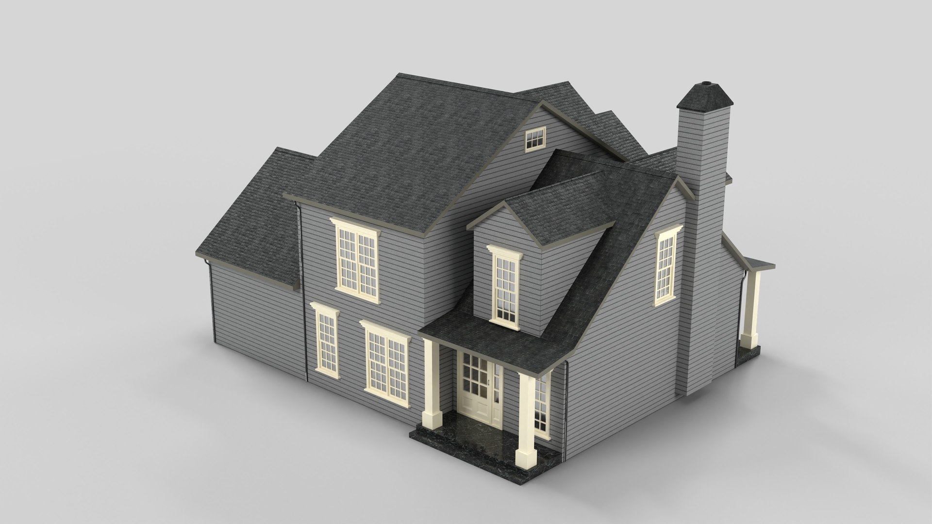 3D Neighborhood House 14T2 Model - TurboSquid 2218326