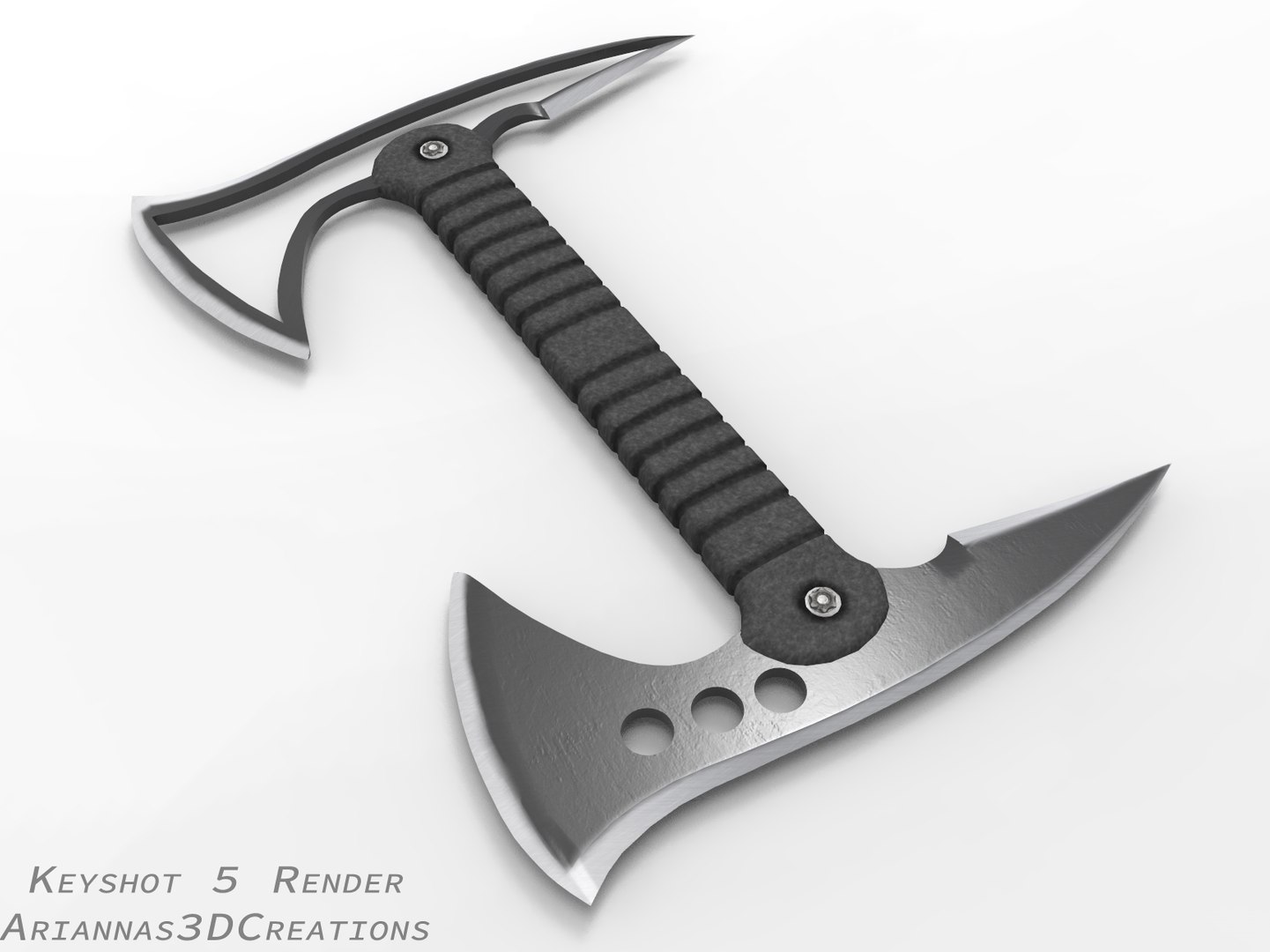 Double-bladed Tomahawk Blade 3D Model - TurboSquid 1314856